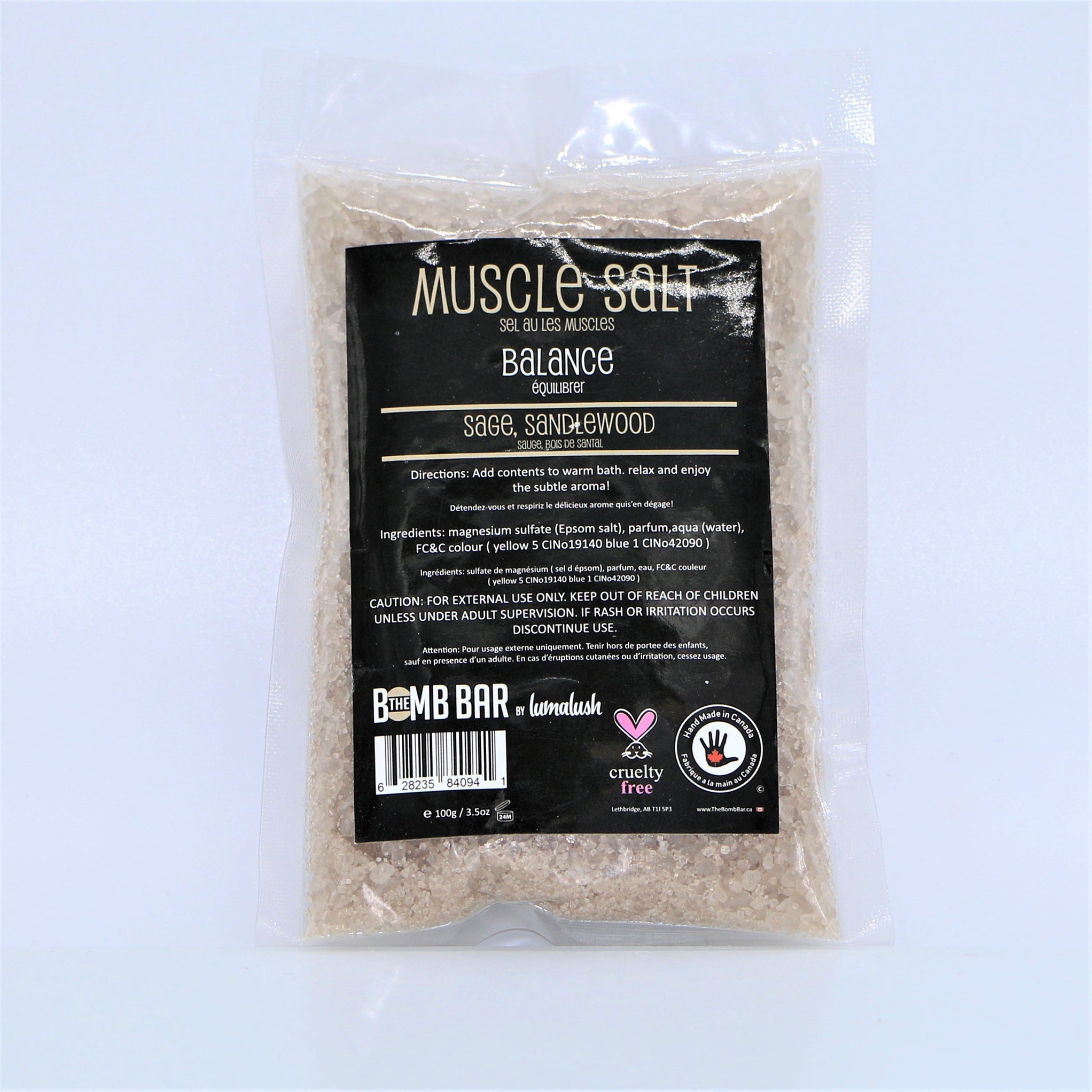 Muscle Bath Salt | Bath Soak — The Bomb Bar Canada