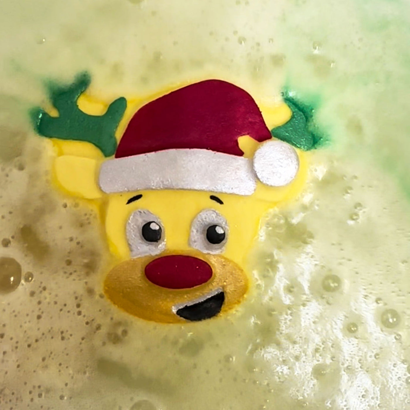 Happy Reindeer Head | Christmas Bath Bombs — The Bomb Bar Canada